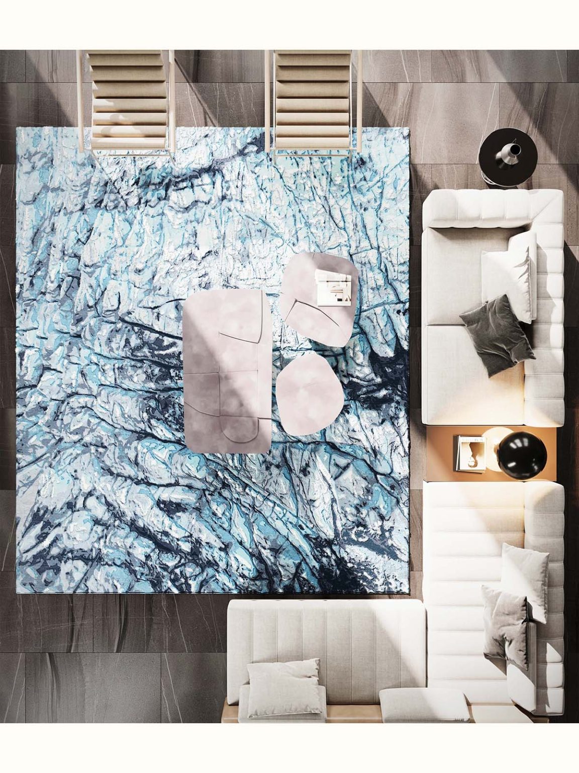 Blue Ice Glacier - Rug store | buy rugs online in USA | Tapis Rouge