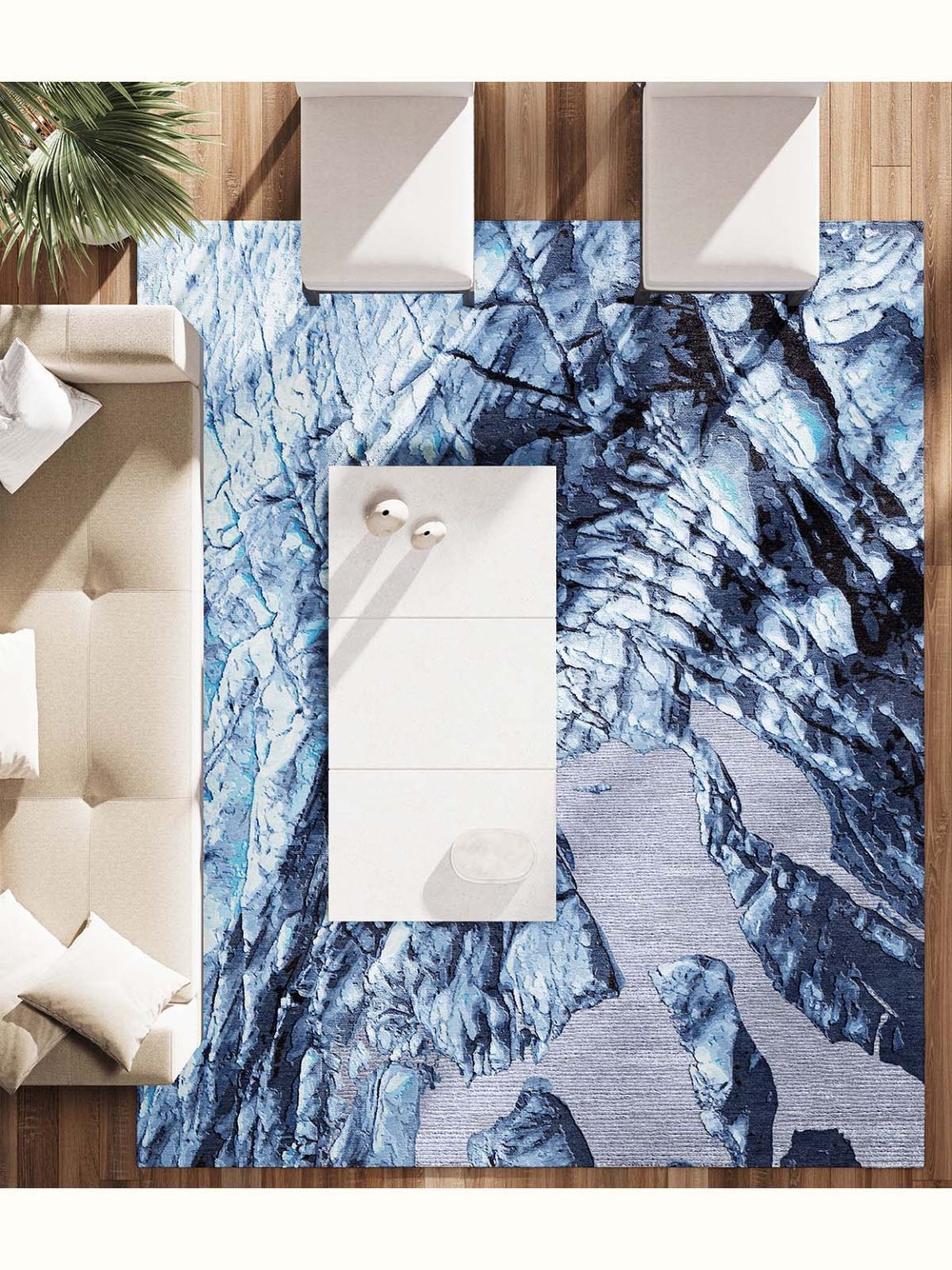 Melting Glacier - Rug store | buy rugs online in USA | Tapis Rouge